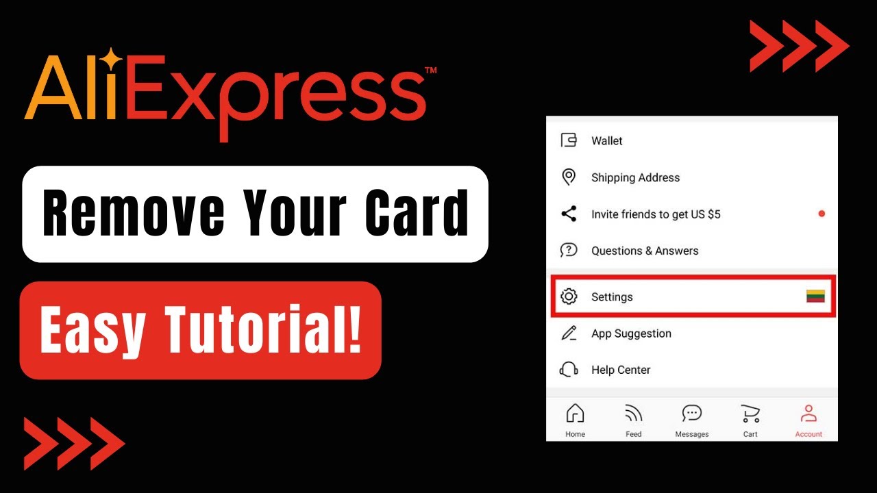 How to Remove Card from AliExpress ! - YouTube