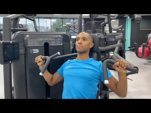 Shoulder Press Machine Exercise (wide grip & close grip) - YouTube