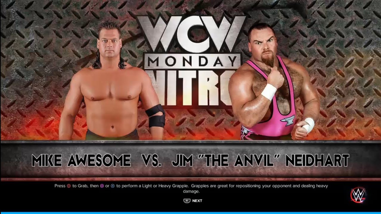 Mike Awesome vs Jim Neidhart WCW Nitro. WWE 2K23 - YouTube