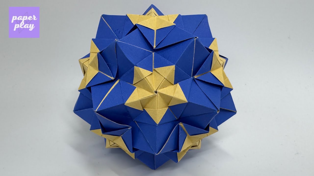 Modular Origami #131 – Origami Polyhedron | 모듈러 다면체 종이접기 - YouTube
