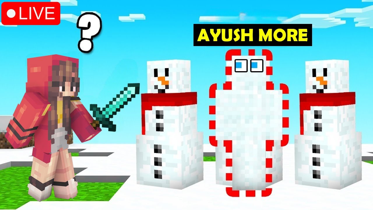 Minecraft Hide and Seek with @AyushMore | LIVE STREAM - YouTube