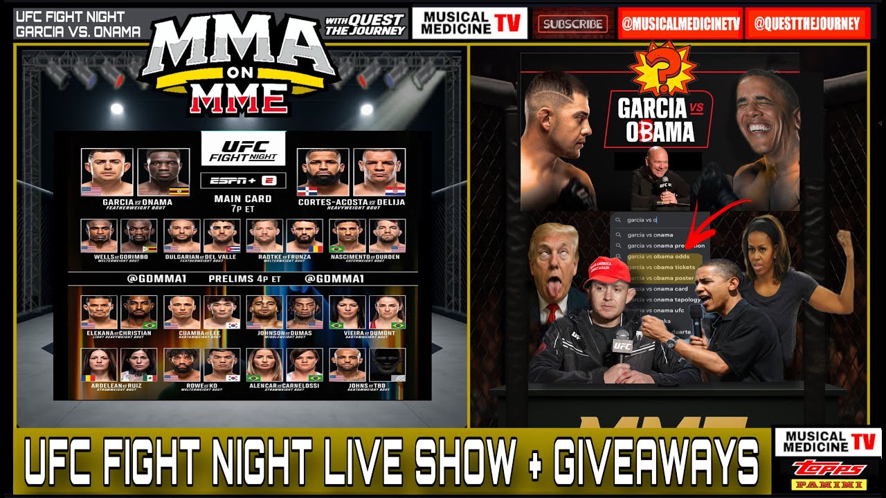 MMA ON MME: UFC FIGHT NIGHT GARCIA VS. ONAMA COMMENTARY, REPLAYS + MORE ...