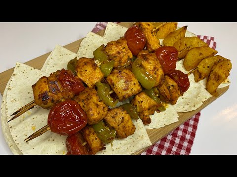 Çox ləzzətli Sobada Toyuq kababı - Çöp şiş