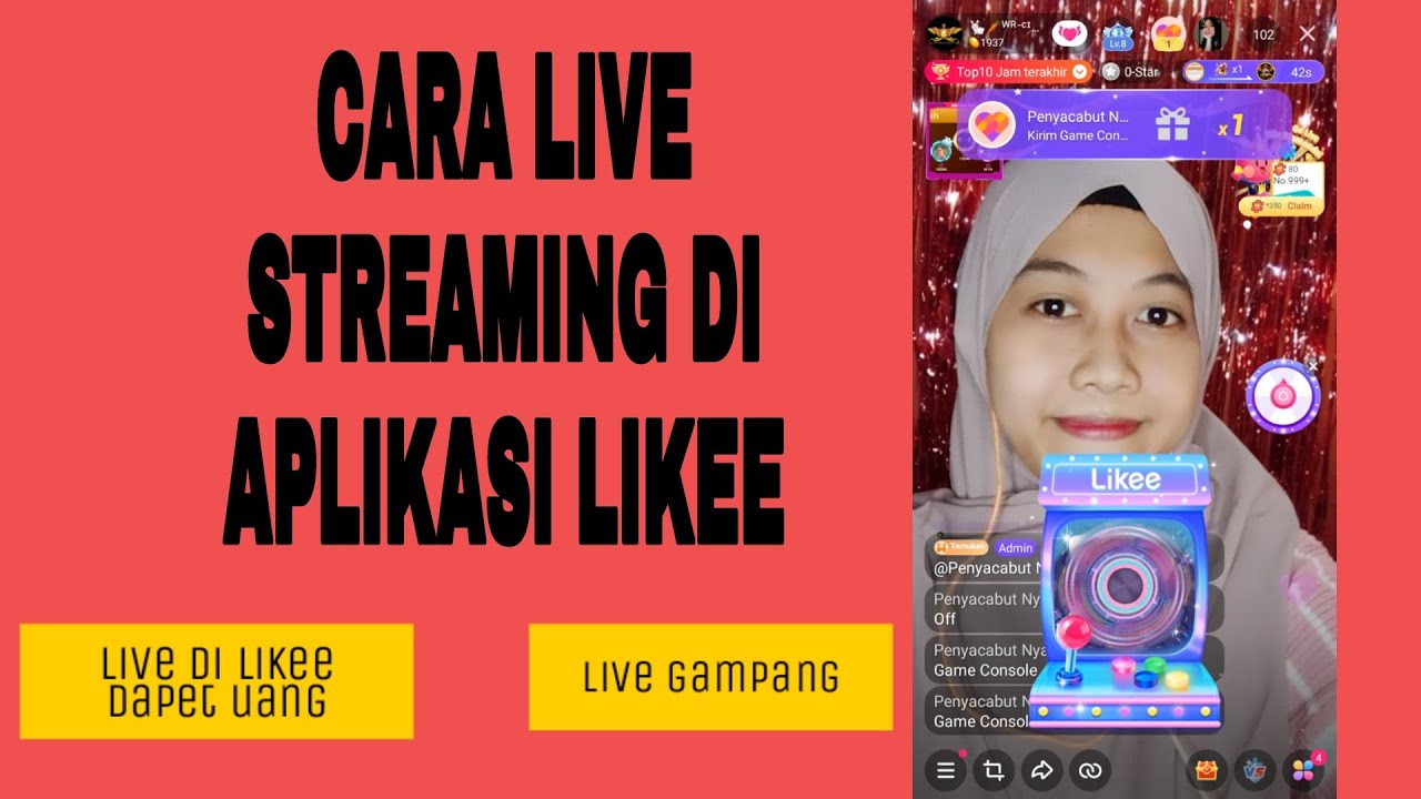 CARA LIVE STREAMING DI APLIKASI LIKEE BY CICIK - cara mudah live di ...