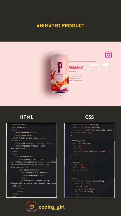 Animated Product Using Html And Css Javascript 💥 Shortvideo Webdesign Bts Codinglover Html