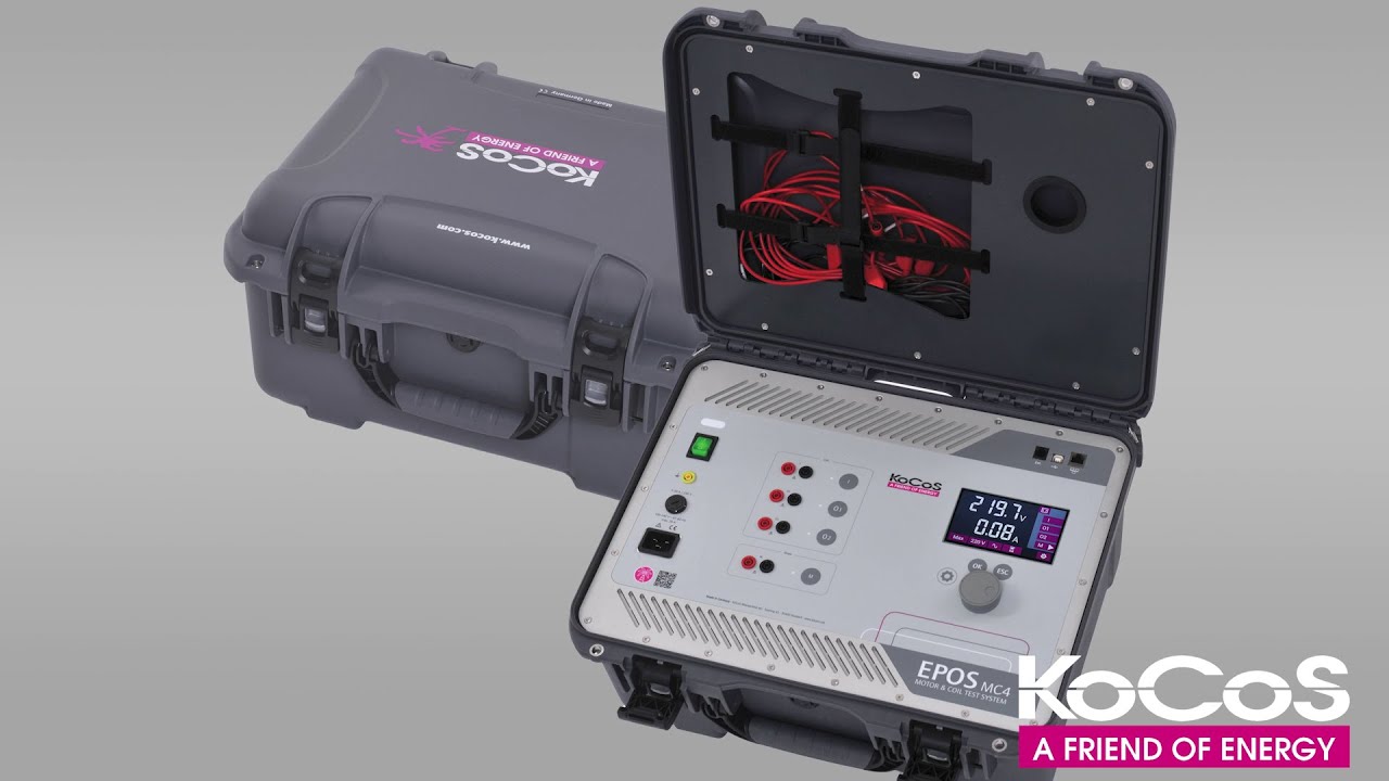 EPOS MC4 - Motor and Coil Test System for Circuit Breaker Testing - YouTube