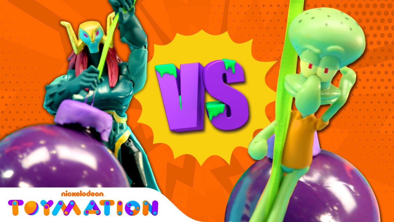 Squidward vs. Baron Draxum in a SMASHING Competition! | Nickelodeon ...
