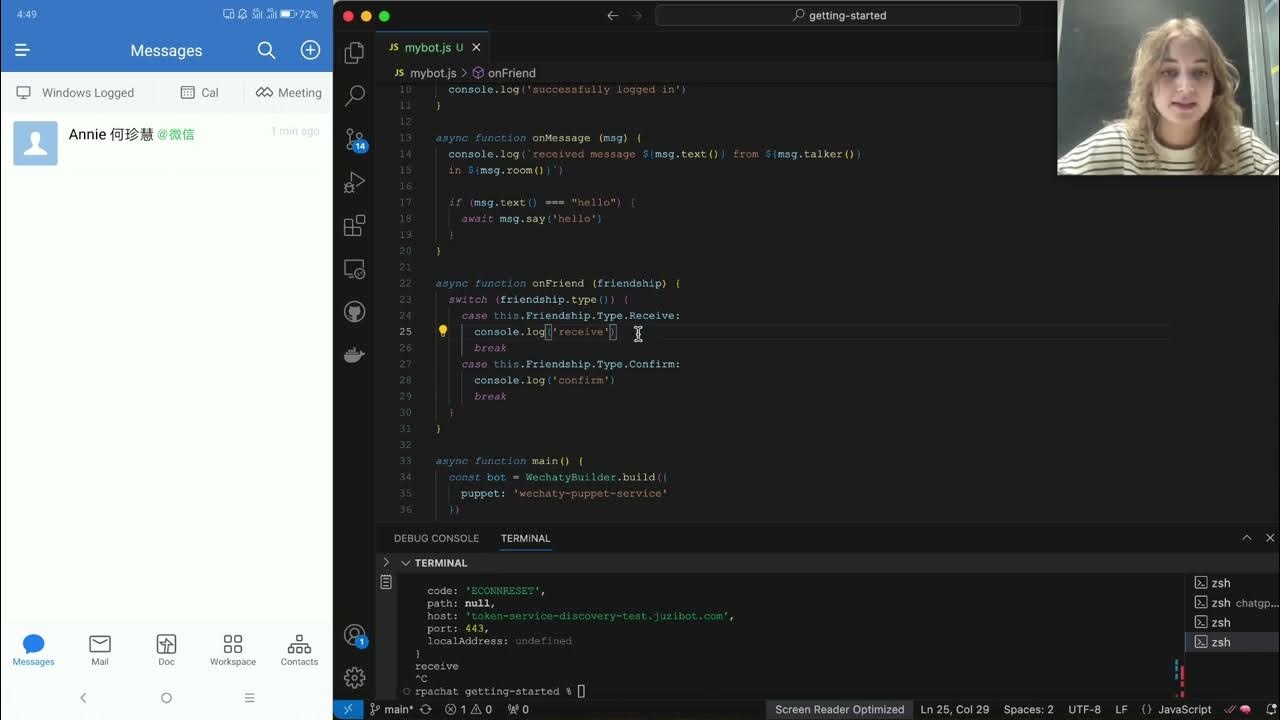 Wechaty Getting Started Tutorial 3: Friendship Requests - YouTube