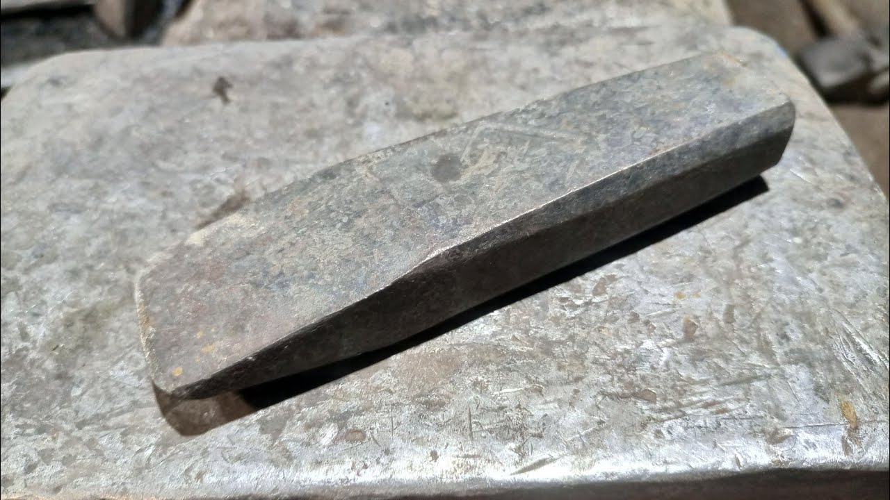 Blacksmithing||Restoration and Reforging Stone Chisel|| - YouTube