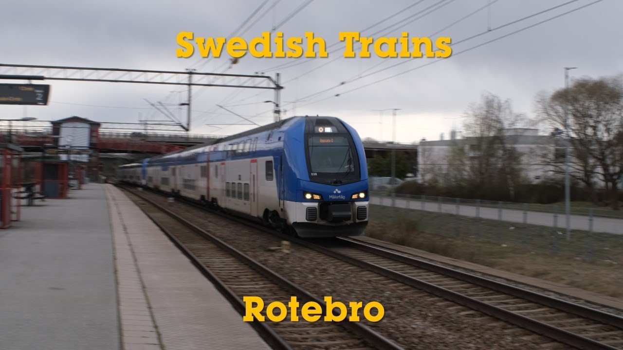 Tåg i Sverige del 17 - Rotebro - YouTube