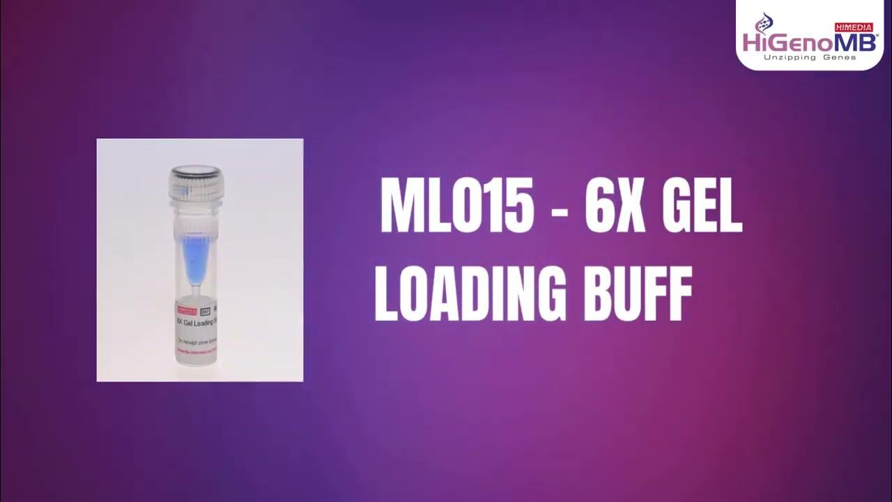 6X Gel Loading Buffer - ML015 - YouTube