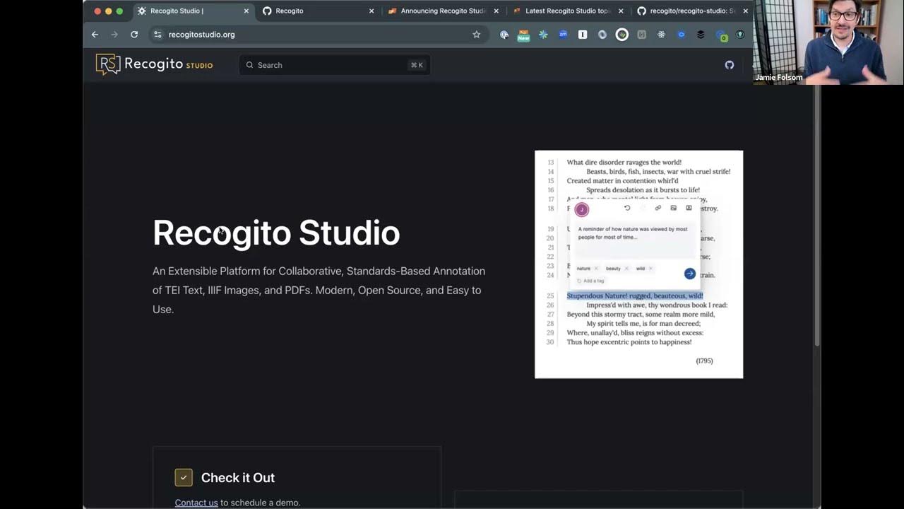IIIF Community Call: Recogito Studio - YouTube