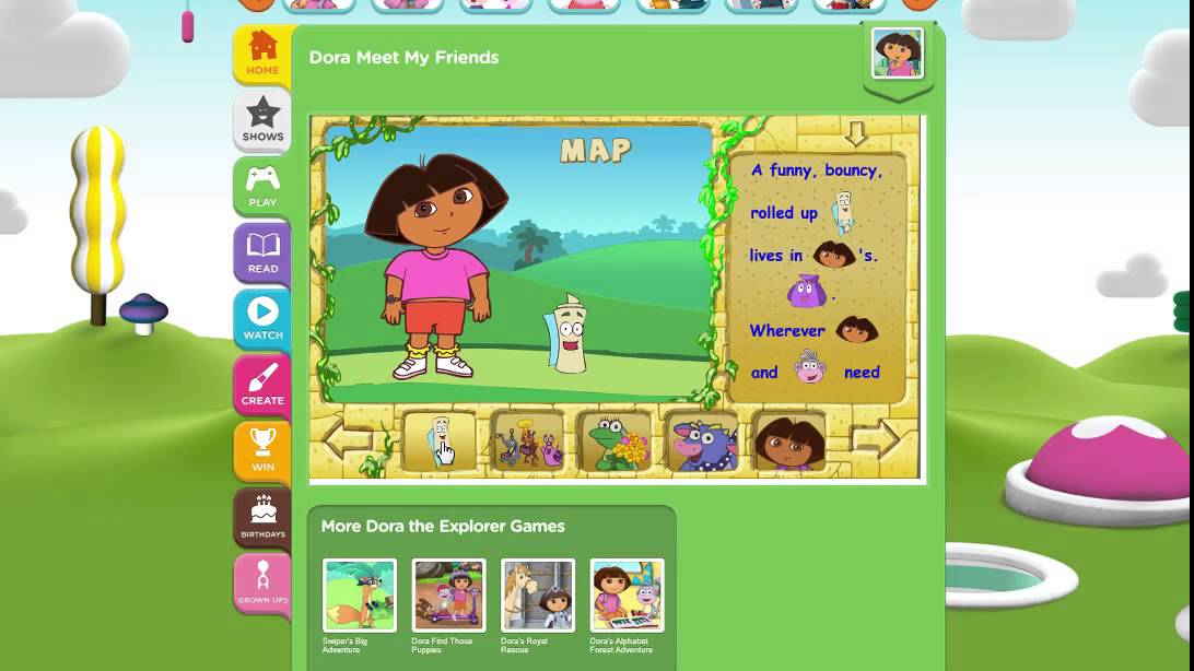 Dora Meet My Friends - Video Games - YouTube