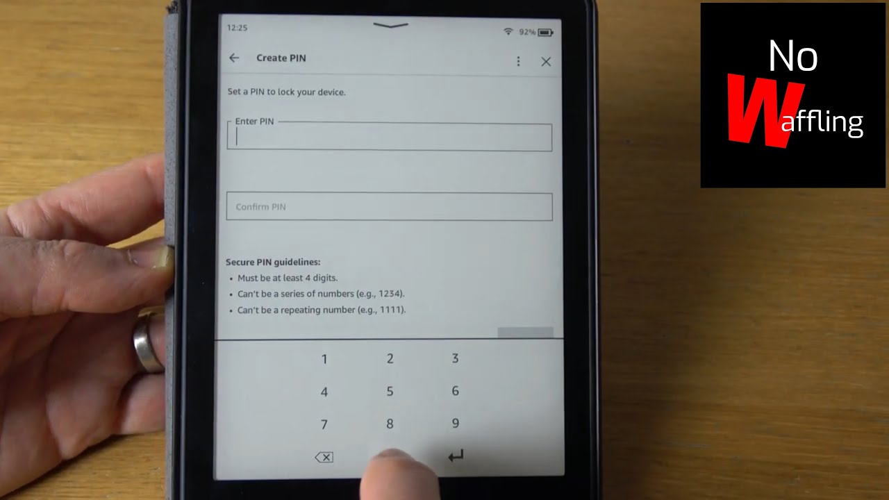 How to Set Up PIN on Amazon Kindle Paperwhite 11th Gen - Beginners ...