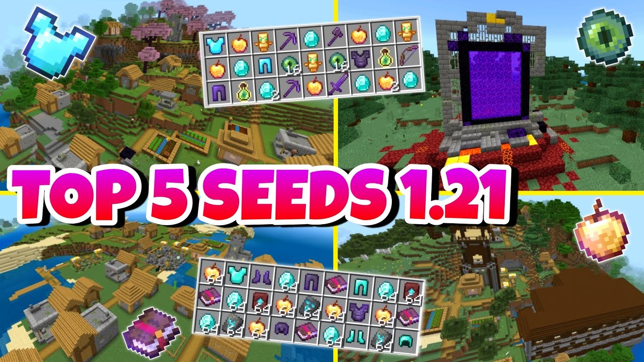 🔥 TOP 5 BEST SEEDS for Minecraft 1.21 Bedrock Edition | Bedrock seeds 🤯 ...