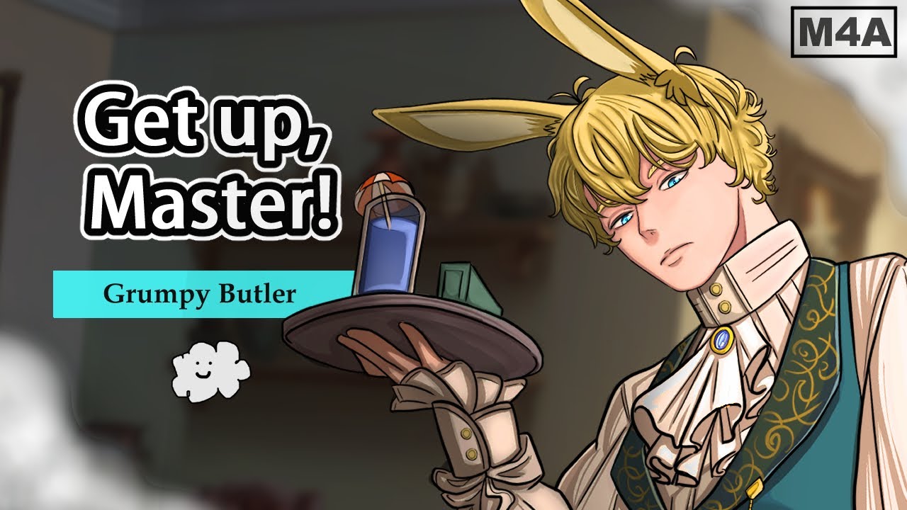 Your Grumpy Bunny Butler wakes you Up after a Party (Dominant Tsundere ...