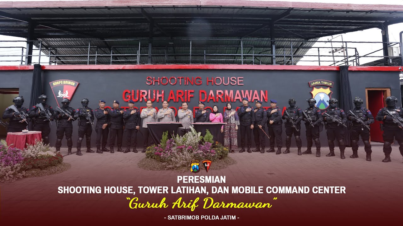 CQB BRIMOB JATIM !!! PERESMIAN SHOOTING HOUSE,TOWER DAN MCC - YouTube