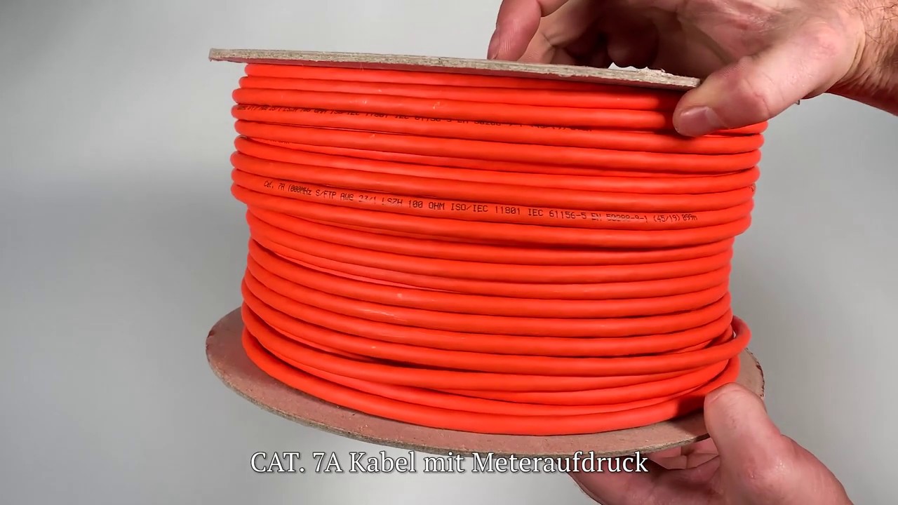 Anleitung HB-Digital 100m CAT 7A KUPFER Netzwerkkabel Verlegekabel ...