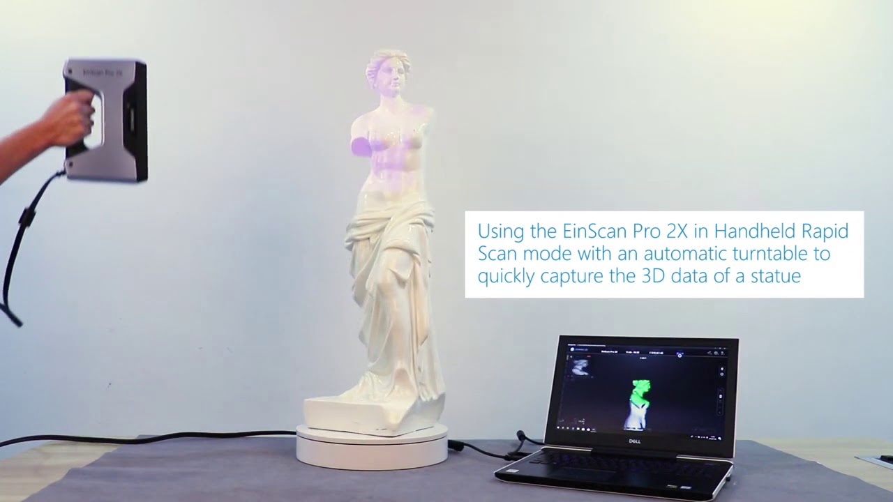 3D Scanning a Statue with the EinScan Pro 2X | Go3DPro - YouTube