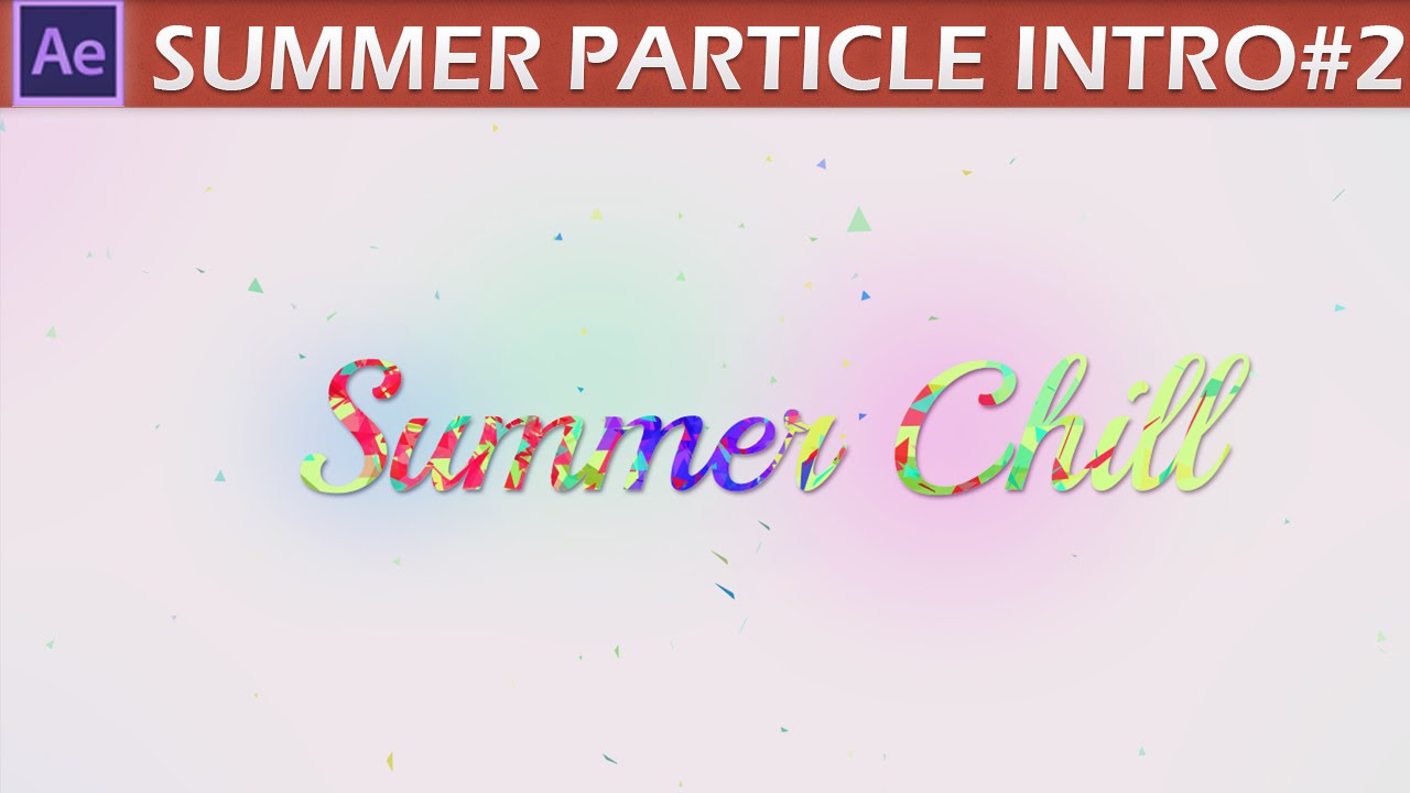 After Effects Particle Simple Text Intro Tutorial Part 2 - YouTube