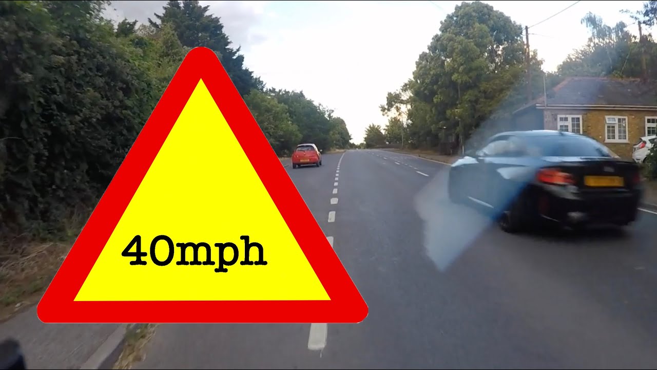 BMW over 80mph in a 40mph zone. - YouTube