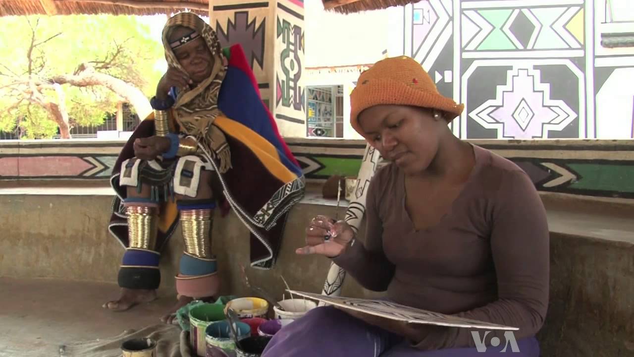Ndebele Artist Popularizes Traditional Art - YouTube