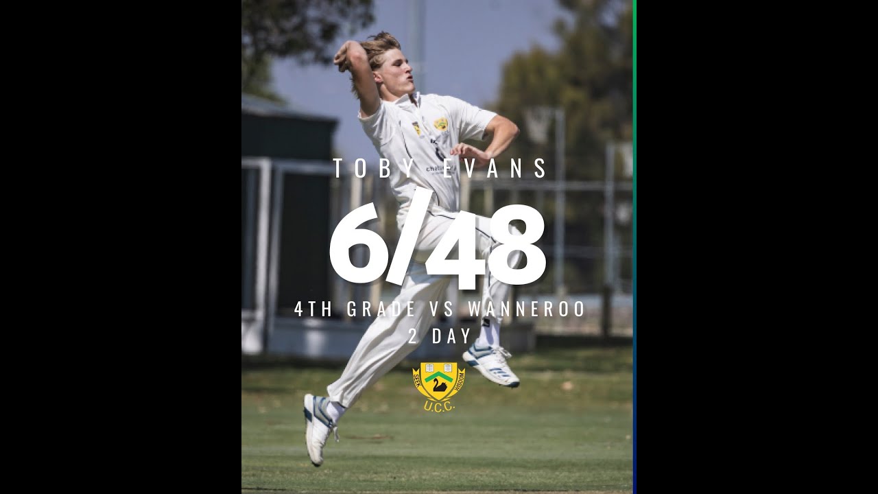 Toby Evans 6/48 (Highlights) - Round 8 4th Grade vs Wanneroo - YouTube