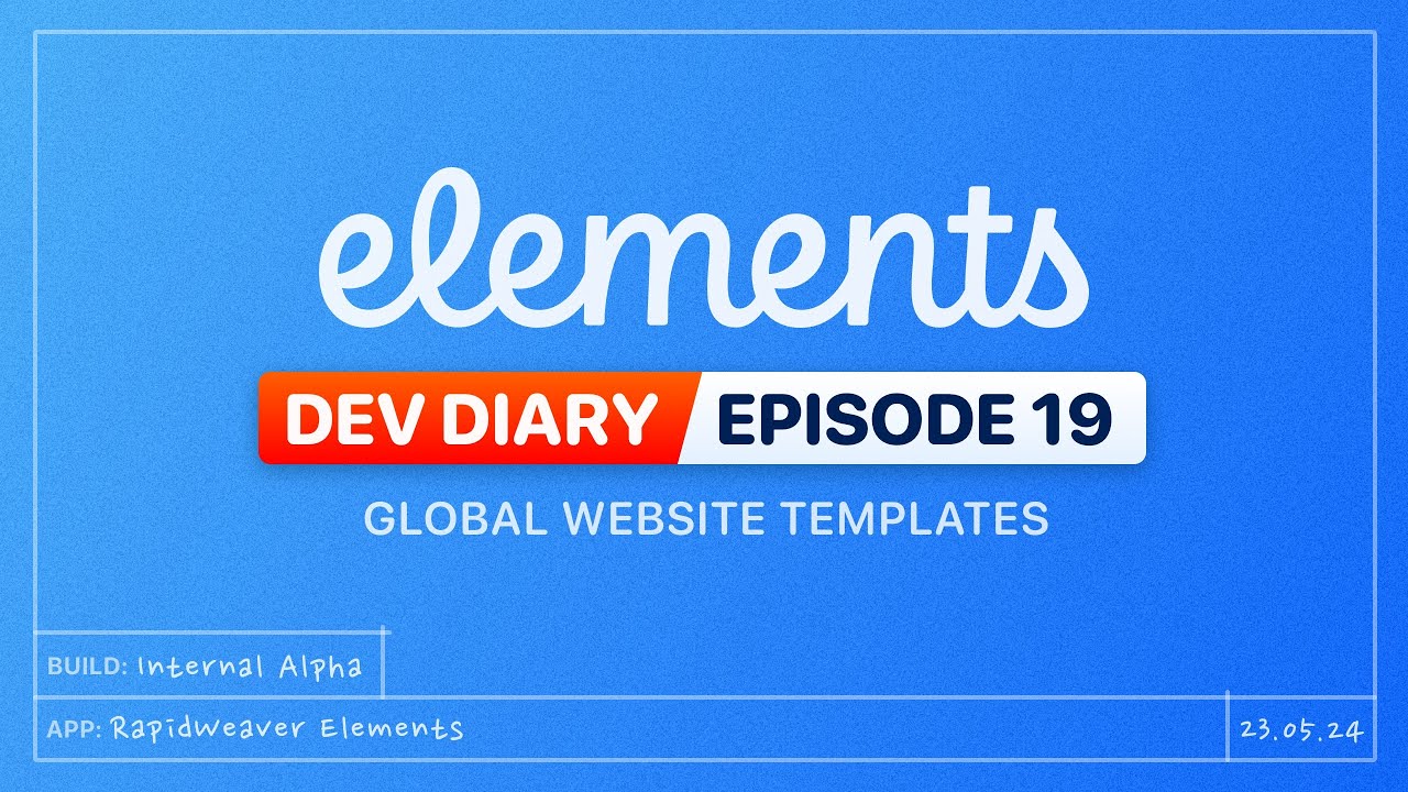 Dev Diary Ep19 - Global Website Templates - YouTube