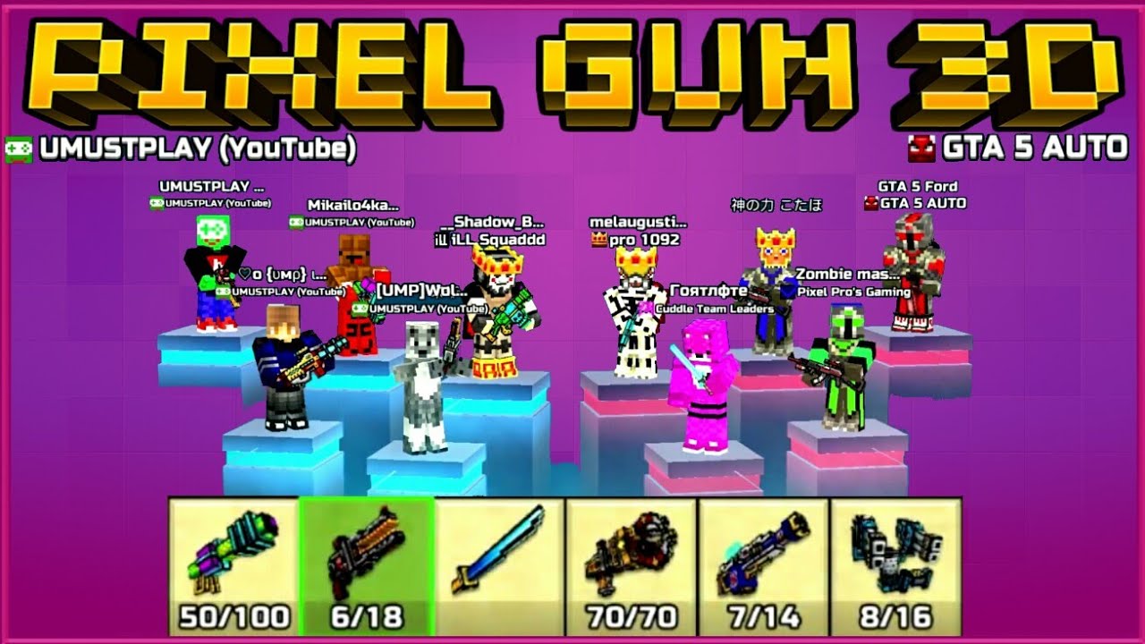 FORT SIEGE SET#1 Pixel Gun 3D - YouTube