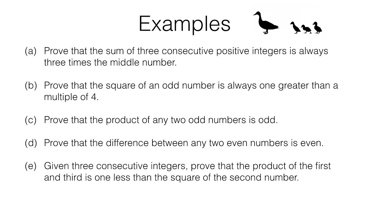 A6b – Using algebra to construct proofs - YouTube