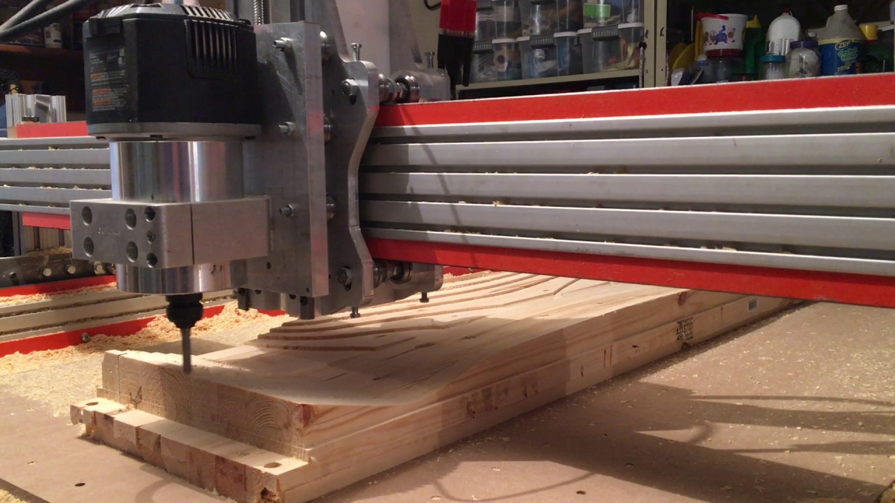 Longboard Mold Cut on CNC Router - YouTube