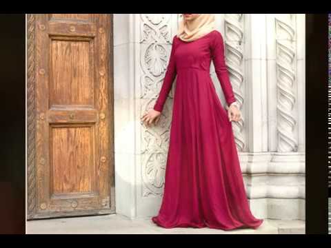 Hijab Abayas Dresses and Jilbab 2017 فساتين وعبايات ازياء للمحجبات -Part 4- - YouTube