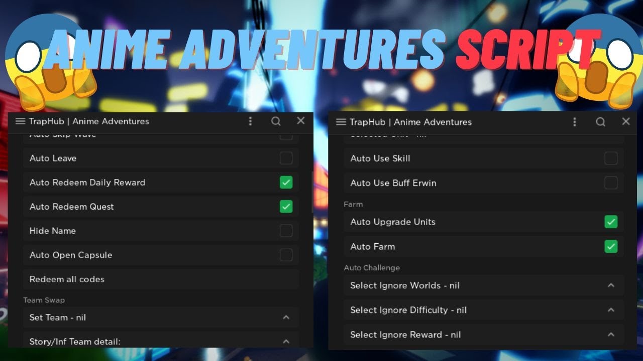 Roblox Anime Adventures OP Script | Auto Farm | Auto Summon Redeem All ...