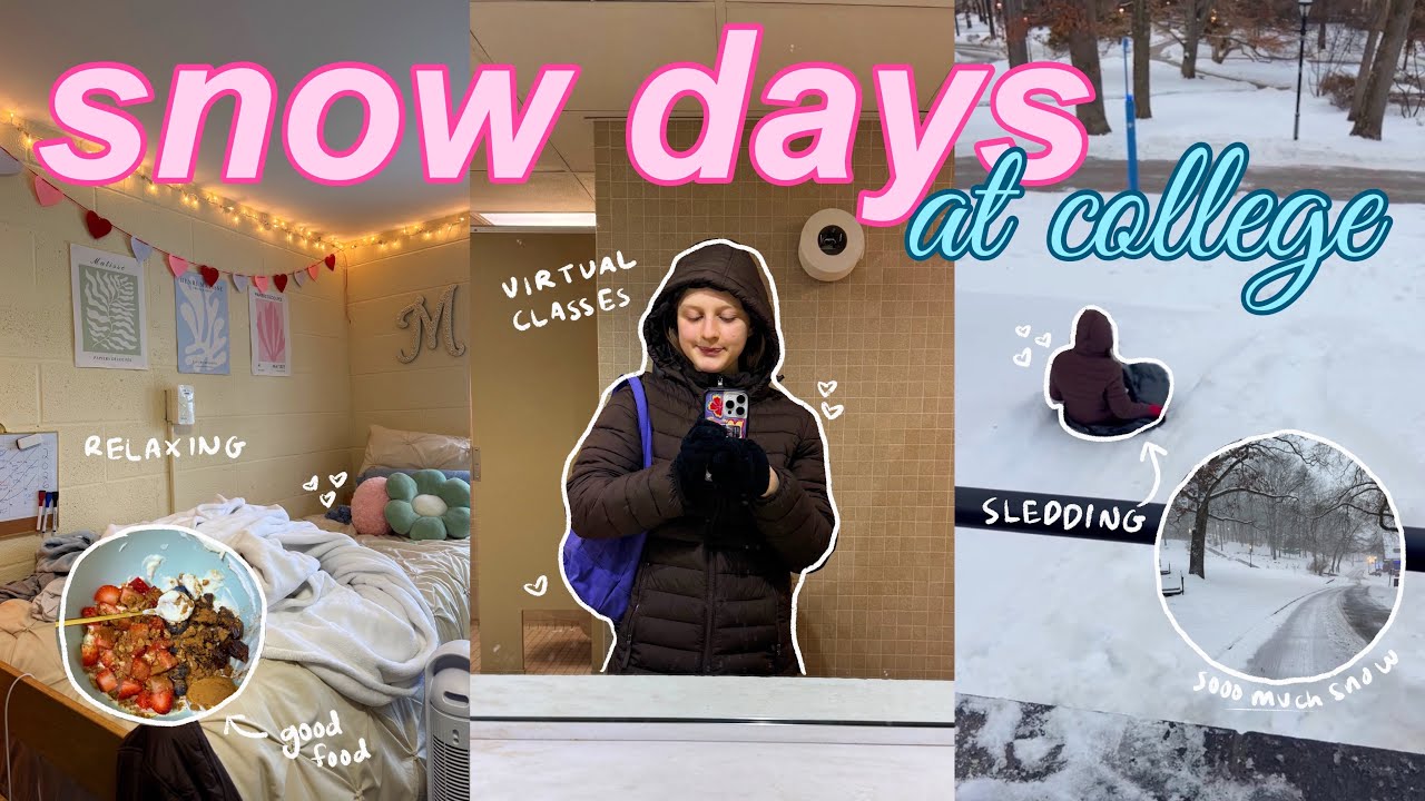 SNOW DAY VLOG: sledding, online classes, & reading ️🏂 - YouTube