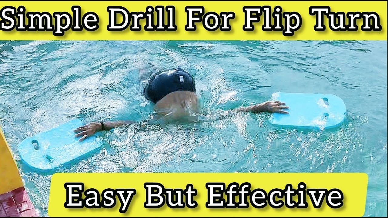 How To Flip Turn Easily, Try This Drill - Swimming Tips For Beginners ...