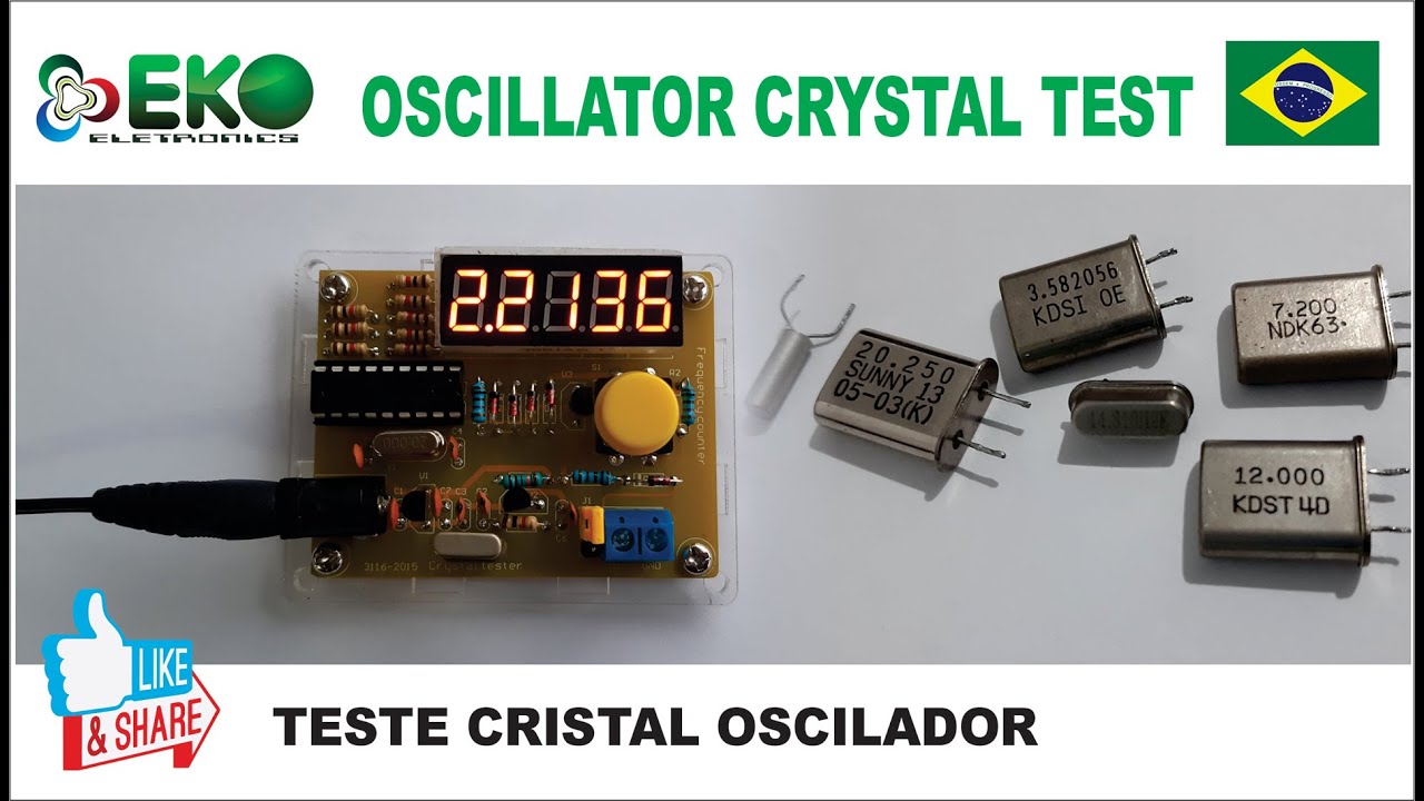 OSCILLATOR CRYSTAL TEST......Como Testar um Cristal Oscilador - YouTube