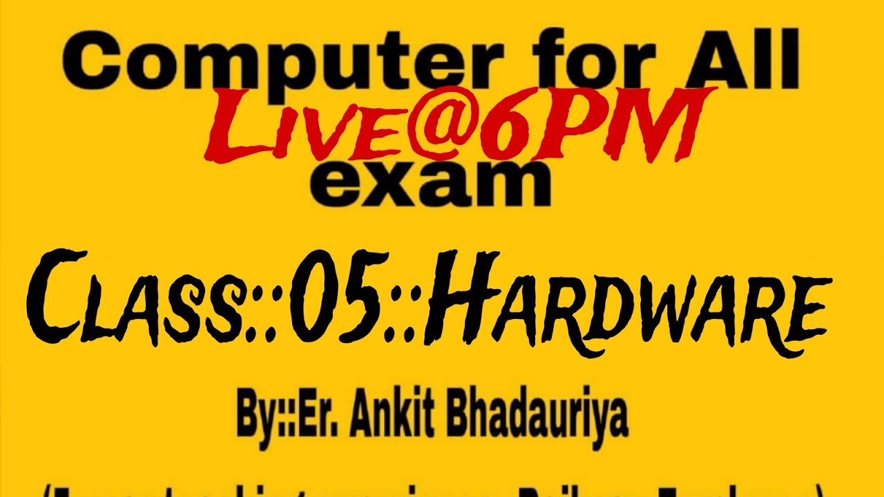 Computer class ::05(Hardware) - YouTube