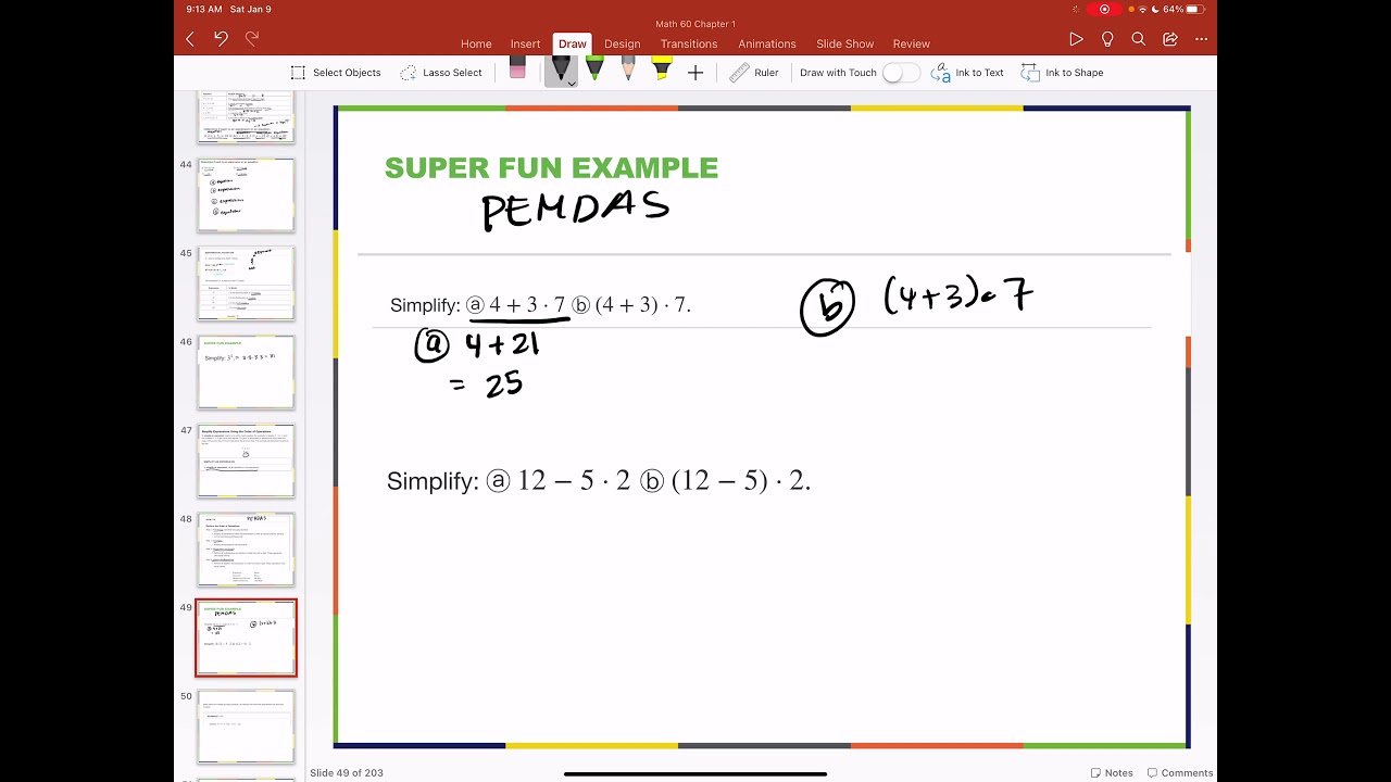 Math 60 Section 1.2 - YouTube