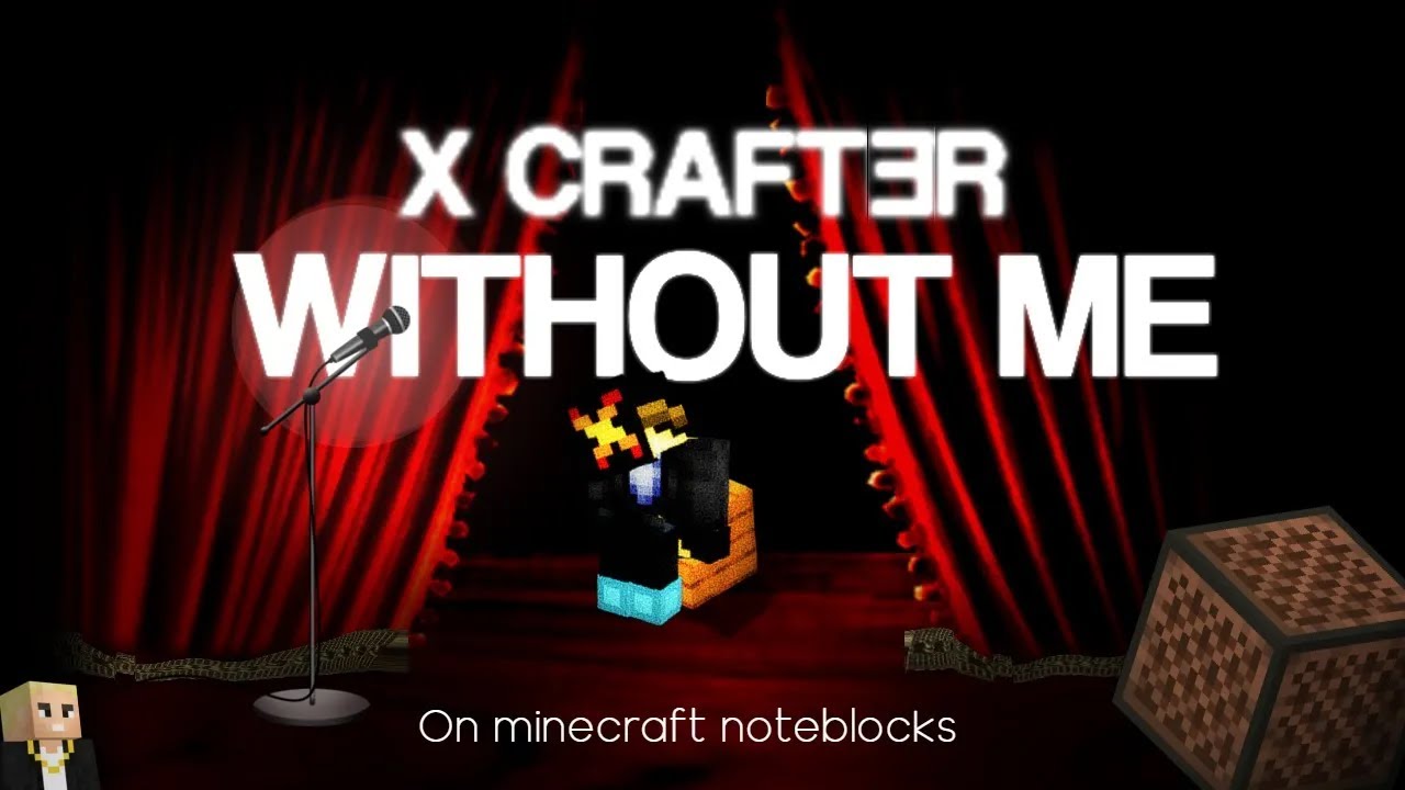 Without me on minecraft noteblocks - YouTube