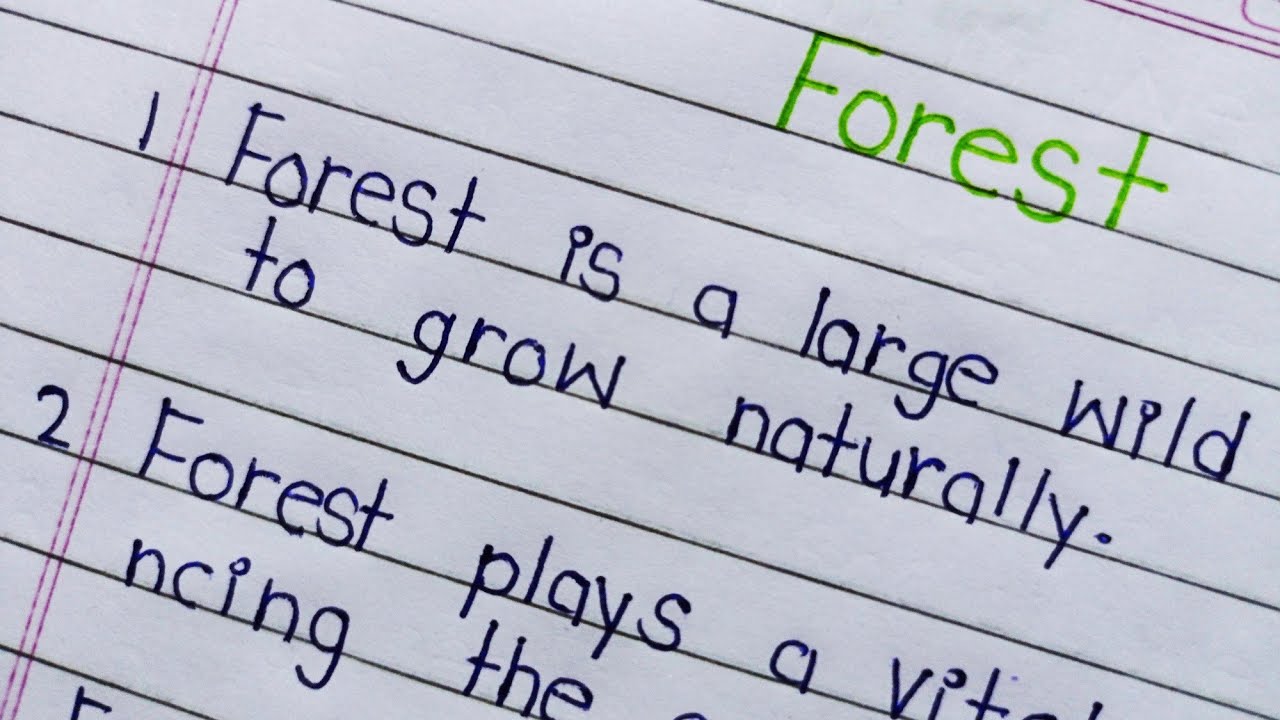 10 lines Essay on Forest in English | 10 lines on Forest in English ...