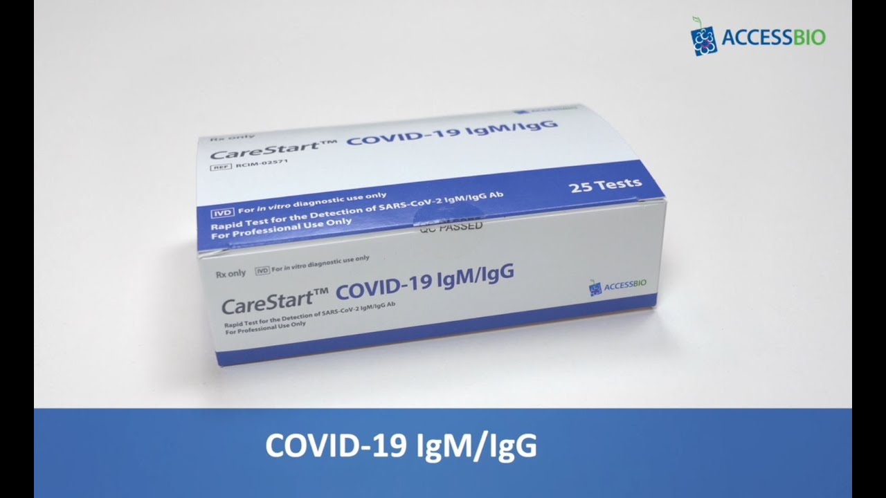 CareStart™ - COVID-19 IgM/IgG RDT - Instructional Video - YouTube
