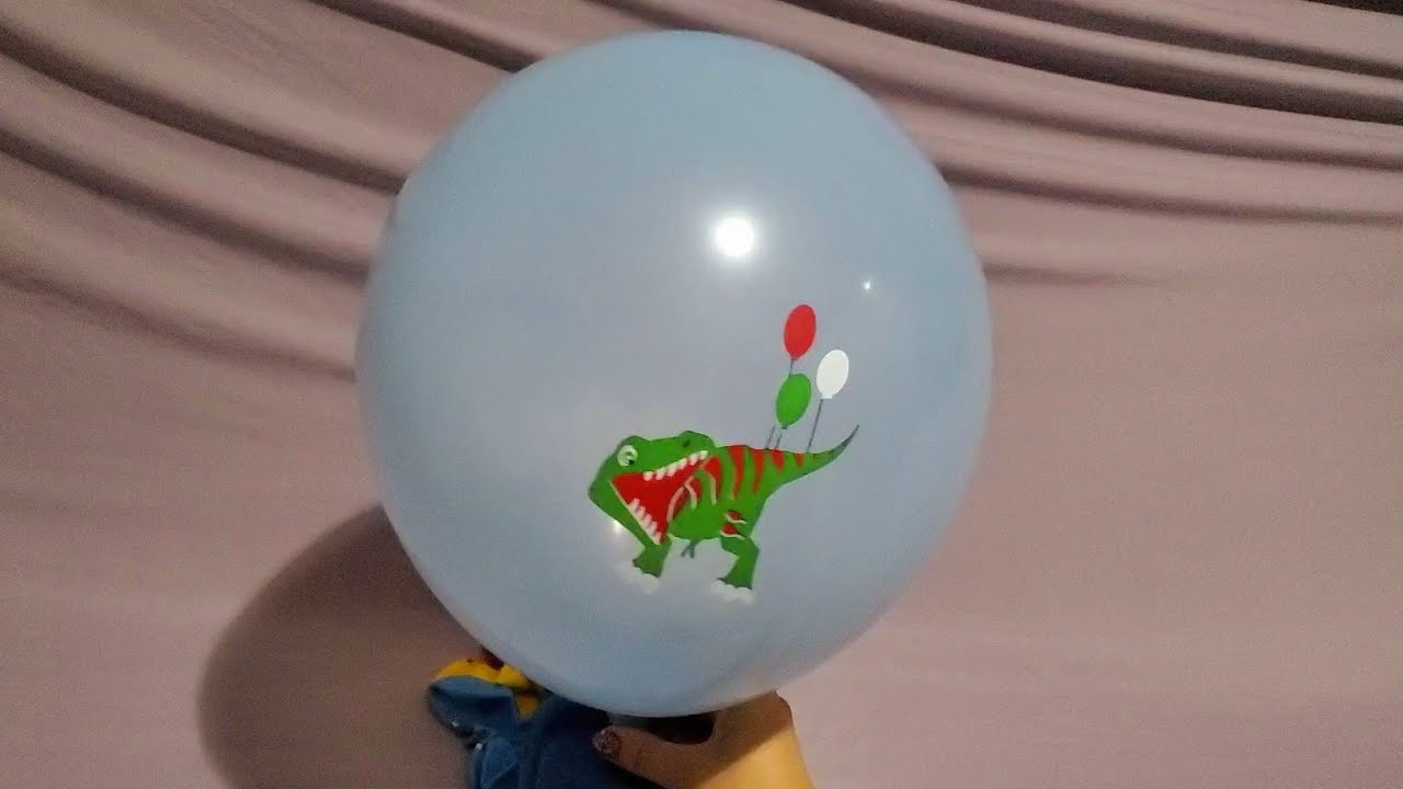 INFLATING AND DEFLATING FUN DINOSAUR BALLOONS!!! - YouTube