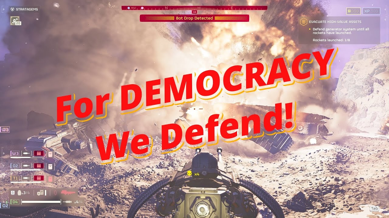 Helldive Difficulty Defense Mission VICTORY! FOR DEMOCRACY! Helldivers ...