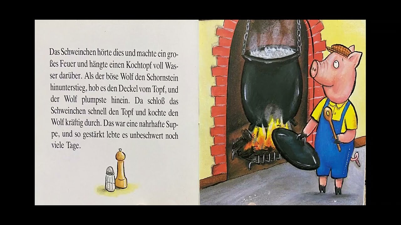 🇩🇪 Die Drei Kleinen Schweinchen und der Boese Wolf, Axel Scheffler ...