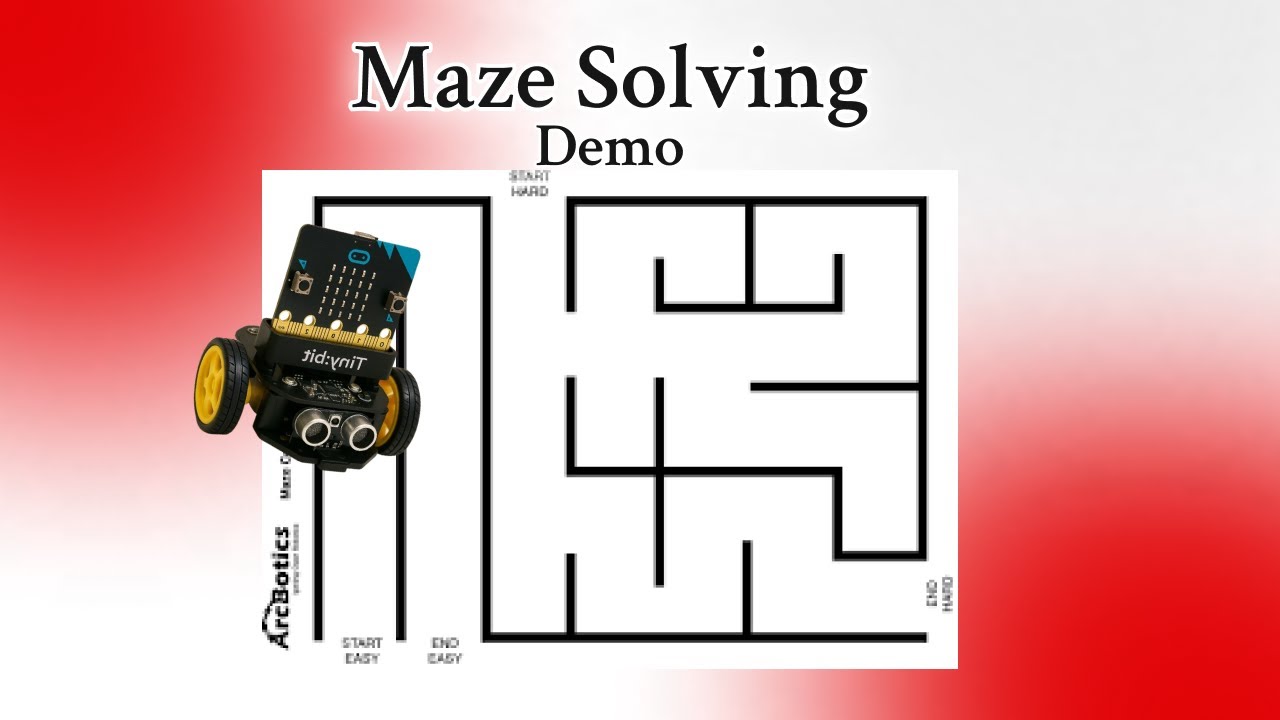 Maze Solving With Tiny-bit - YouTube