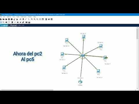 Demostración de la topología estrella en Packet Tracer - YouTube