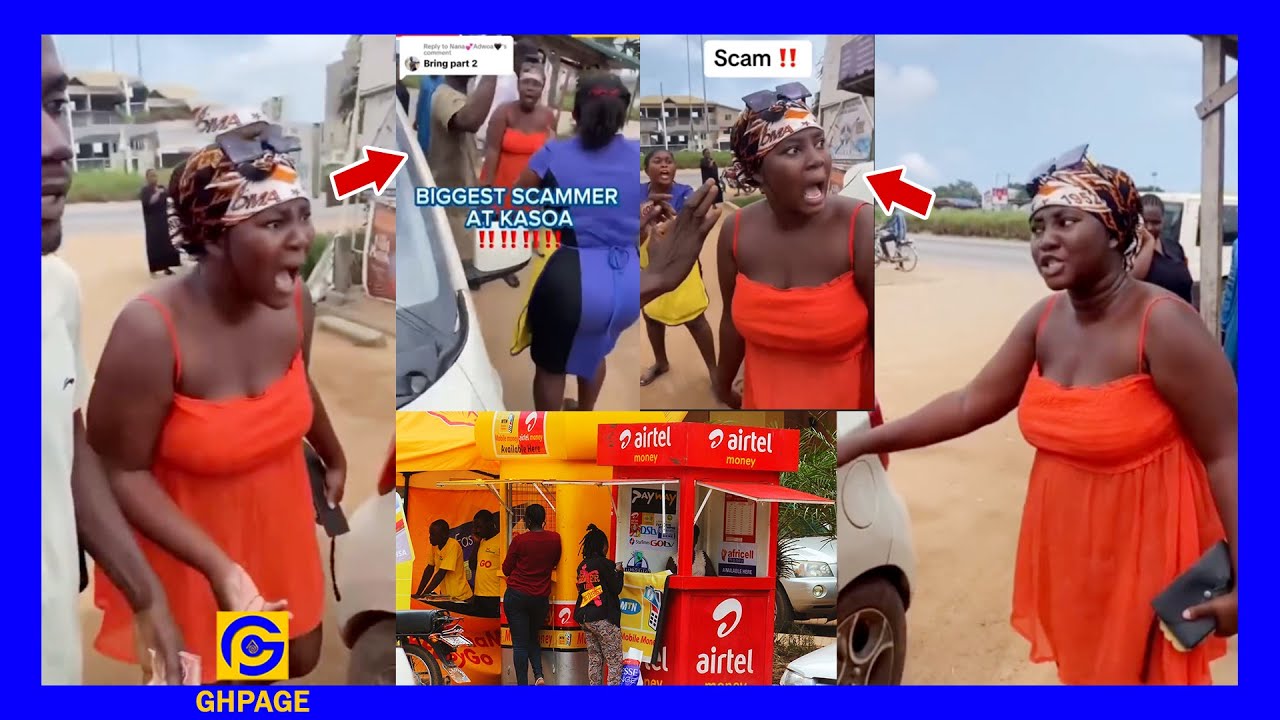 Eei Kasoa is a country ampa🔥Here’s how beautiful lady was caught trying ...