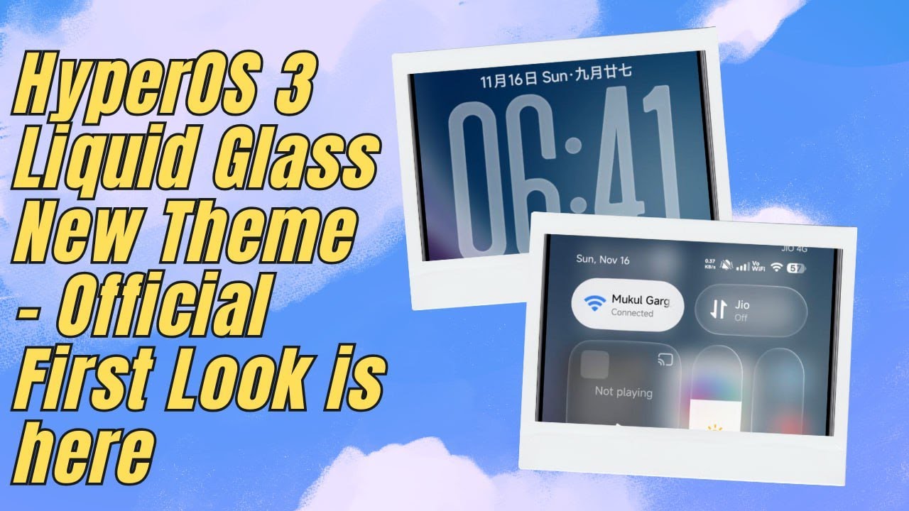 New HyperOS 3 Liquid Glass Theme! Liquid Fruit Effect on Xiaomi Devices ...