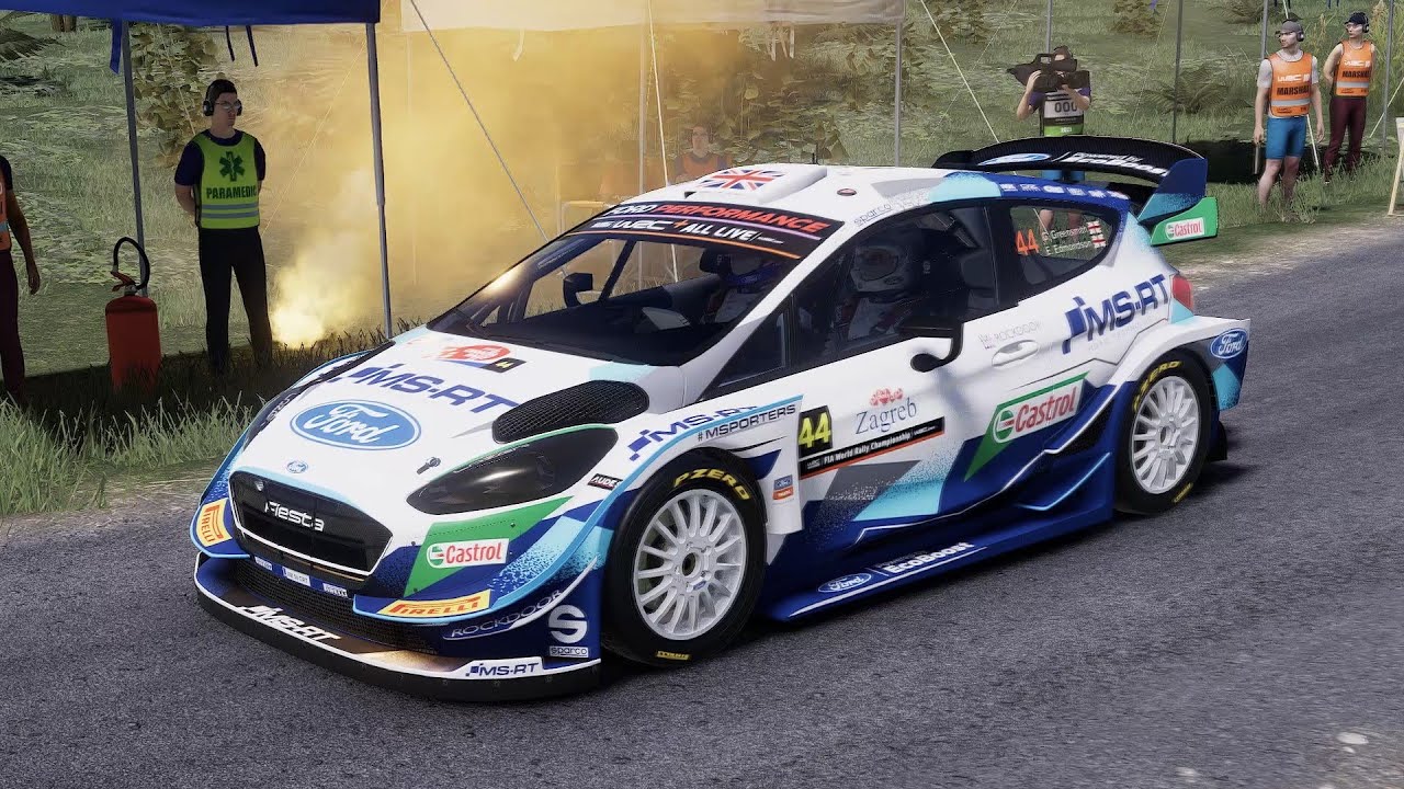 WRC 10 - Ford Fiesta WRC 2021 - Car Show Speed Jump Crash Test . 4K ...