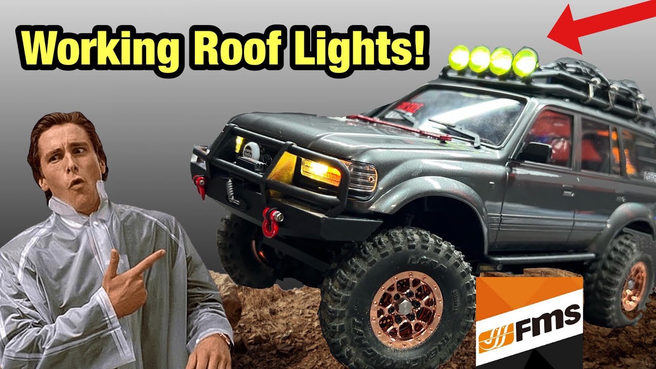 How To Wire FMS FCX LC80 Roof Lights! - YouTube